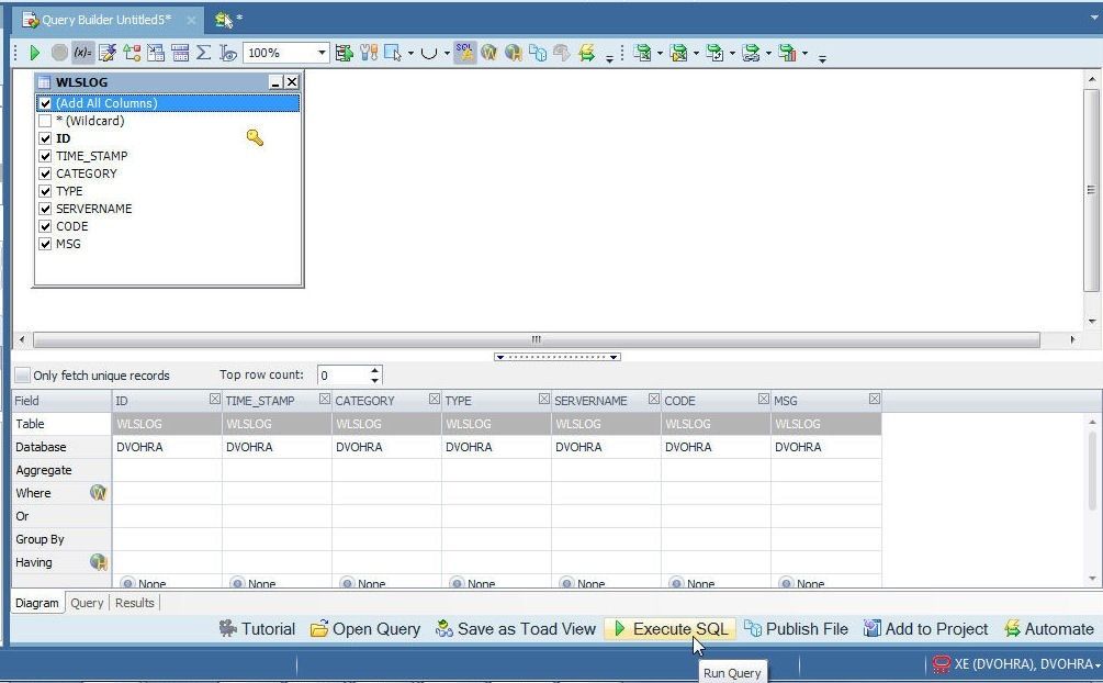 Using Toad Data Point with Oracle Database on AWS RDS