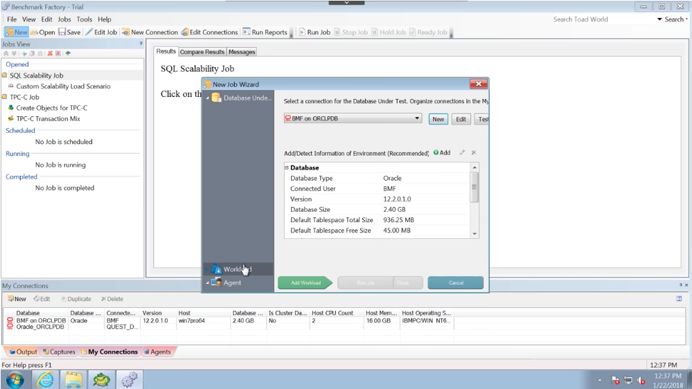 An introduction to Benchmark Factory